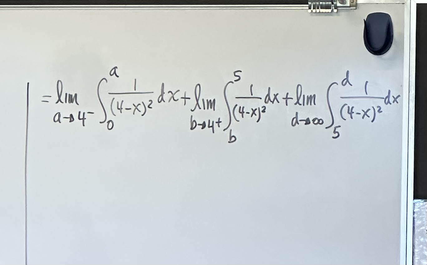Solved solve the improper integral ∫0∞1(4-x)2dxthe integral | Chegg.com