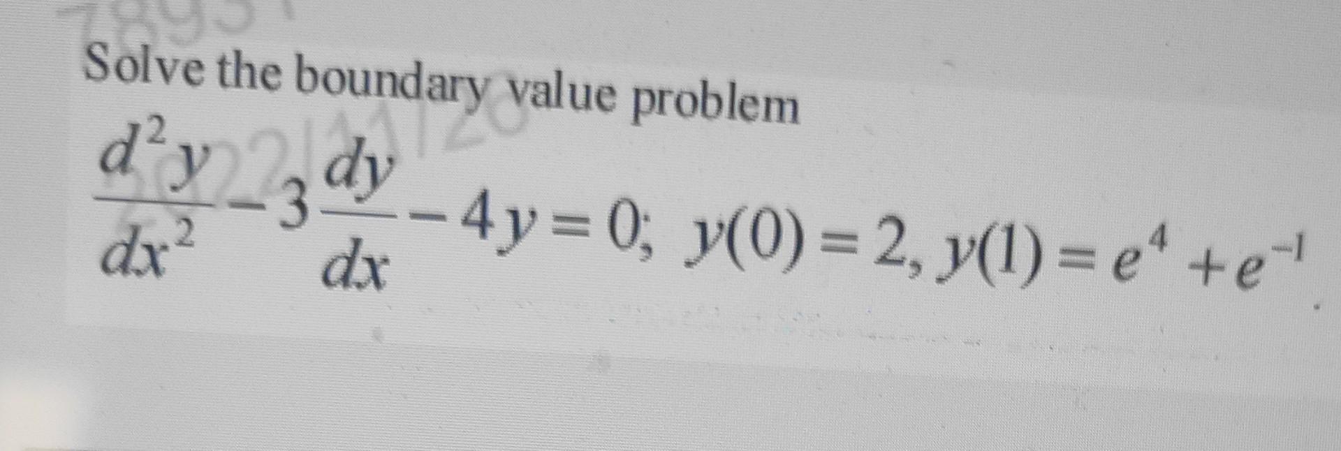 Solved Solve the boundary value problem | Chegg.com