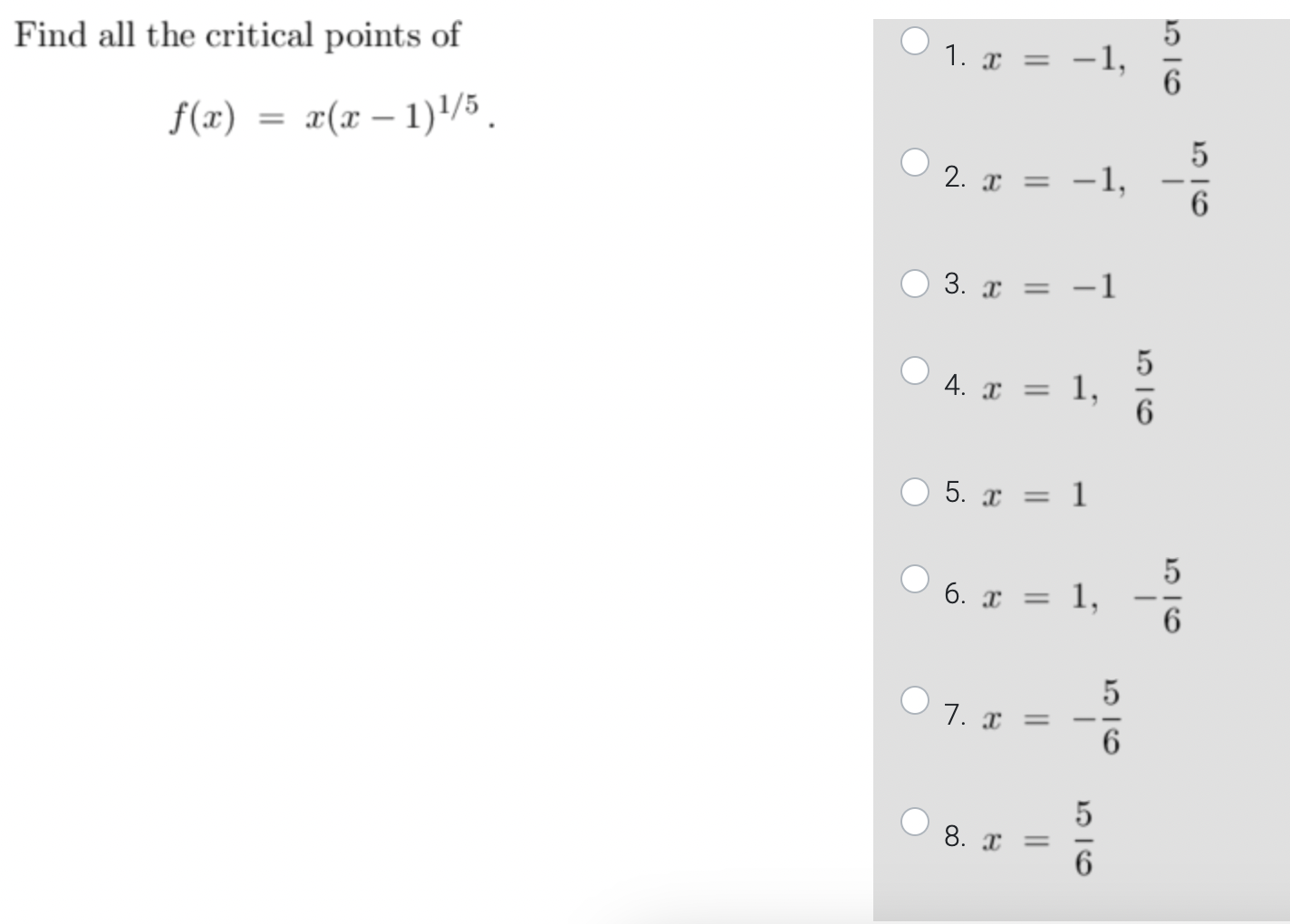Solved Find all the critical points | Chegg.com