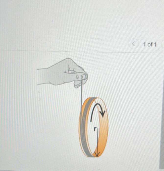 Solved A string is wrapped several times around the rim of a | Chegg.com