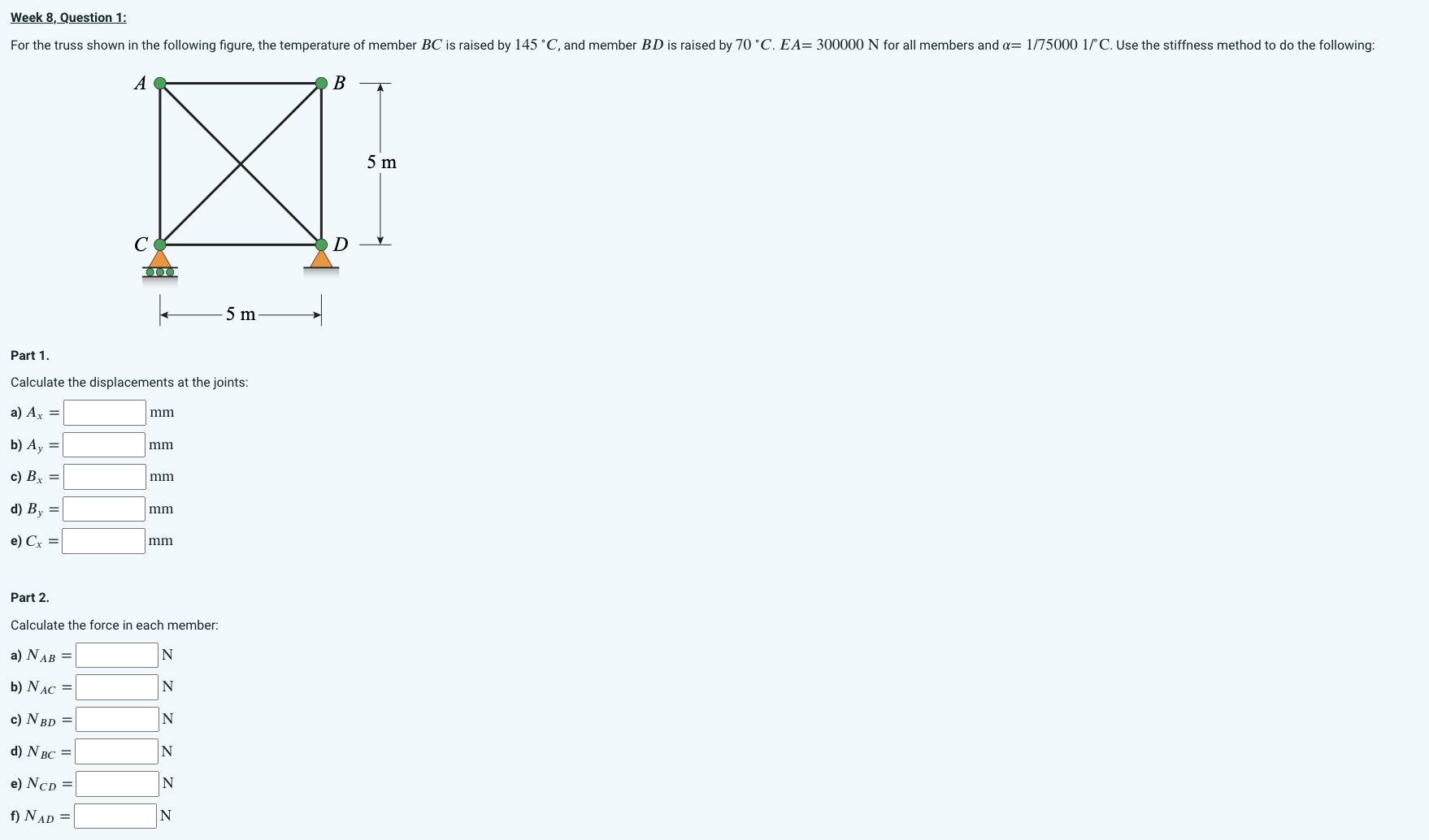 Solved Week 8, ﻿Question 1:Part 1.Calculate the | Chegg.com