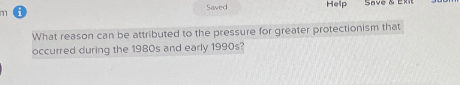 Solved What reason can be attributed to the pressure for | Chegg.com