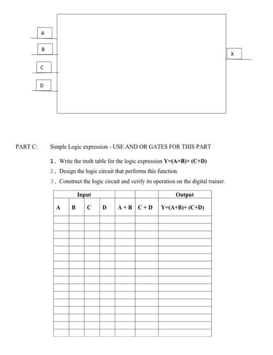 Solved Simple Logic expression - USE AND OR Gates for this | Chegg.com