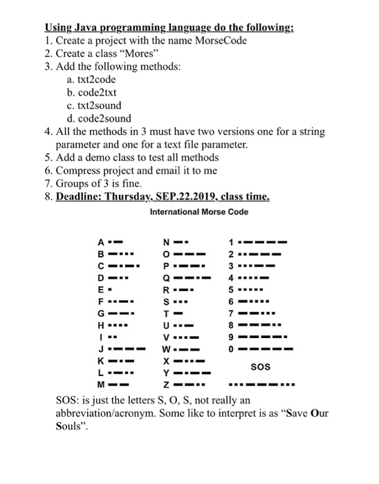 Solved Using Java programming language do the following: 1. | Chegg.com
