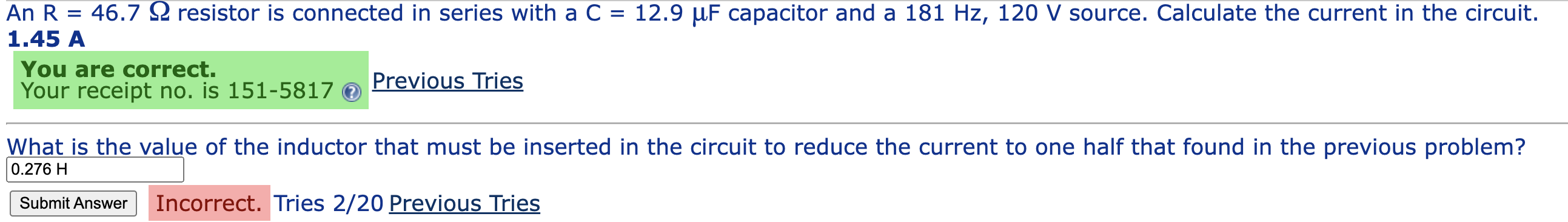 Solved Need help with 2nd part, What is the value of the | Chegg.com