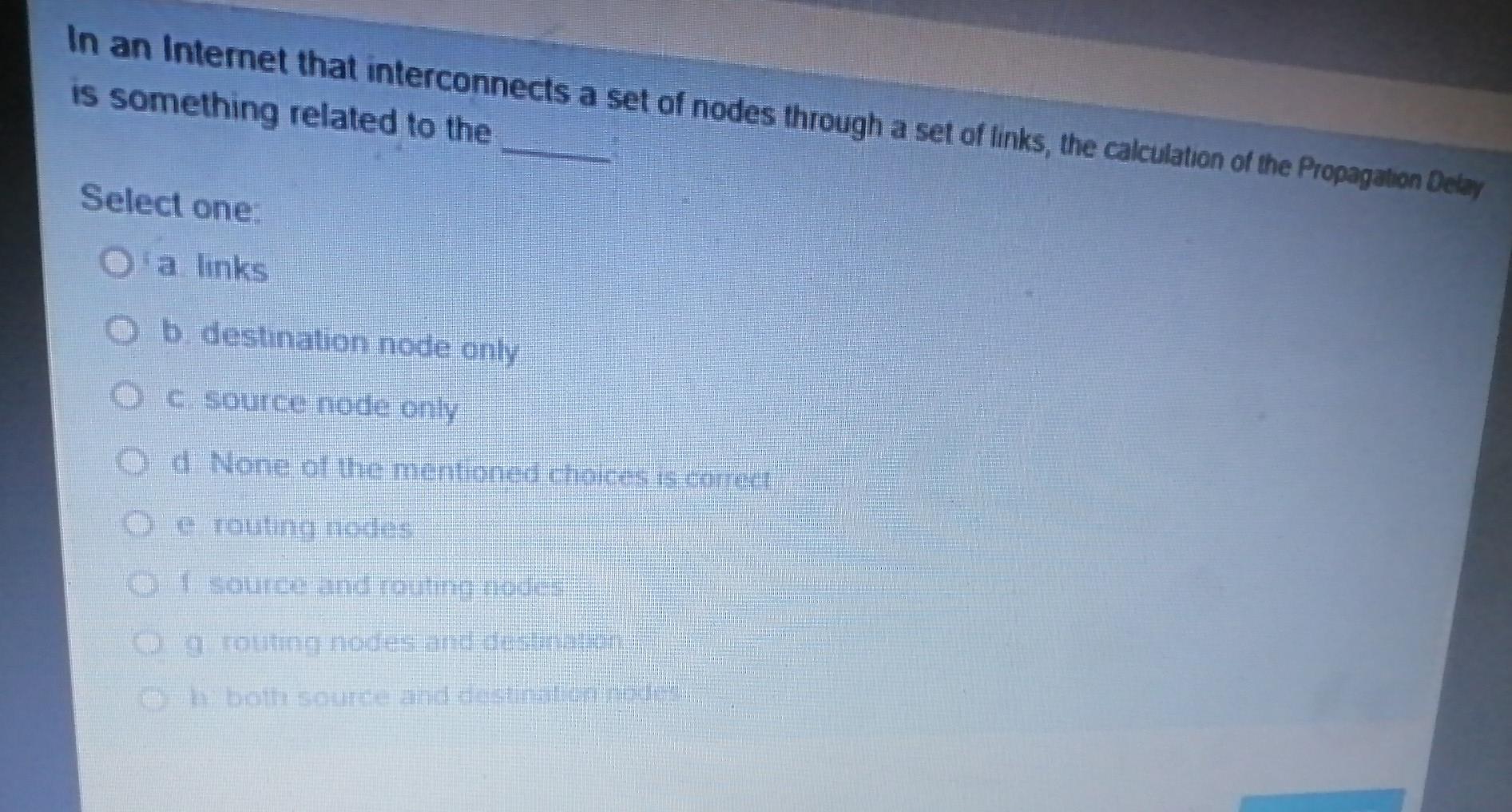 Solved In an Internet that interconnects a set of nodes | Chegg.com