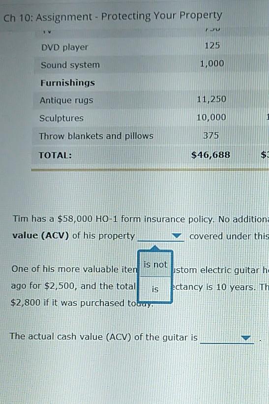 Solved 6. Calculating actual cash value Actual Cash Value | Chegg.com