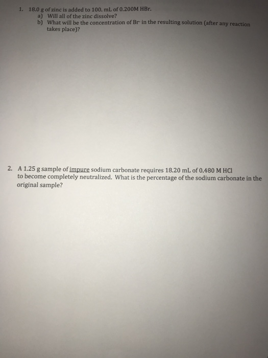 Solved Using net ionic equations and solution stoichiometry, | Chegg.com