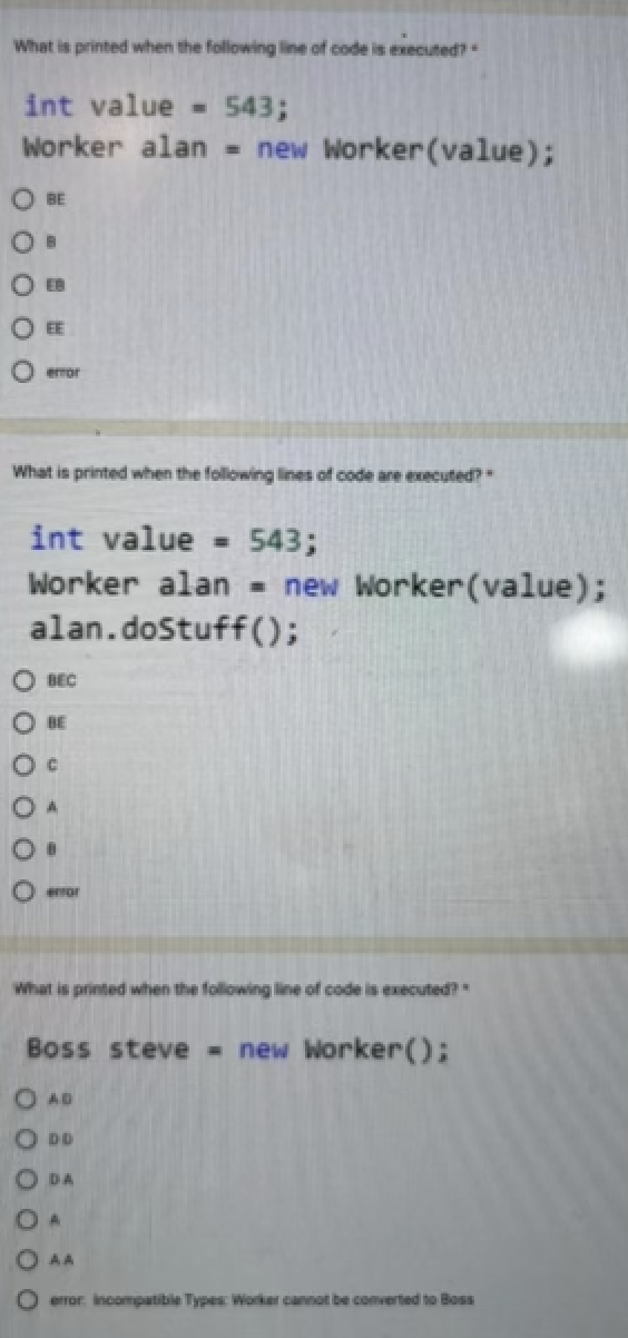 What is printed when the following line of code is | Chegg.com