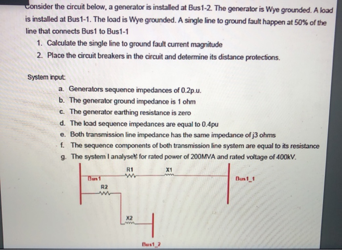 Consider the circuit below, a generator is installed | Chegg.com