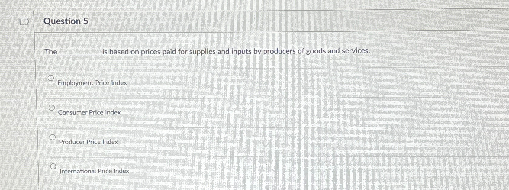 Solved Question 5Thi is based on prices paid for supplies | Chegg.com