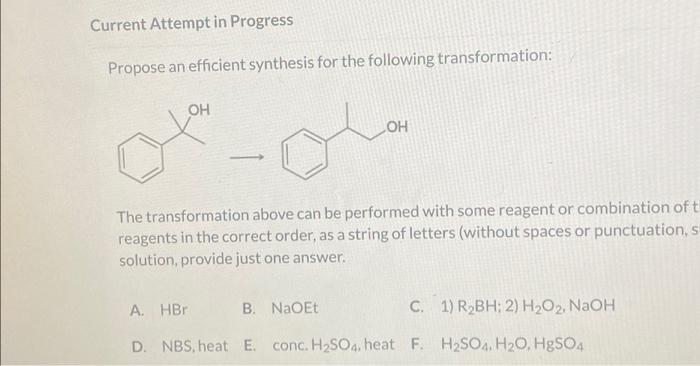 Solved Current Attempt in Progress Propose an efficient | Chegg.com