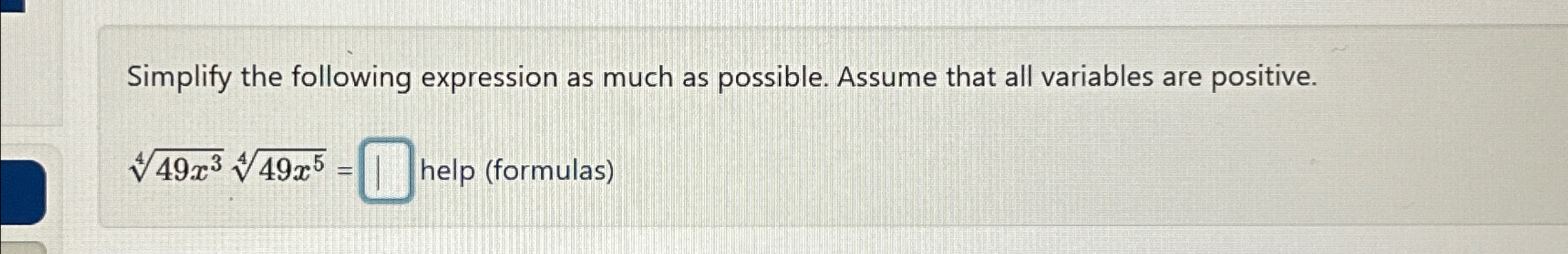 Simplify the following expression as much as | Chegg.com