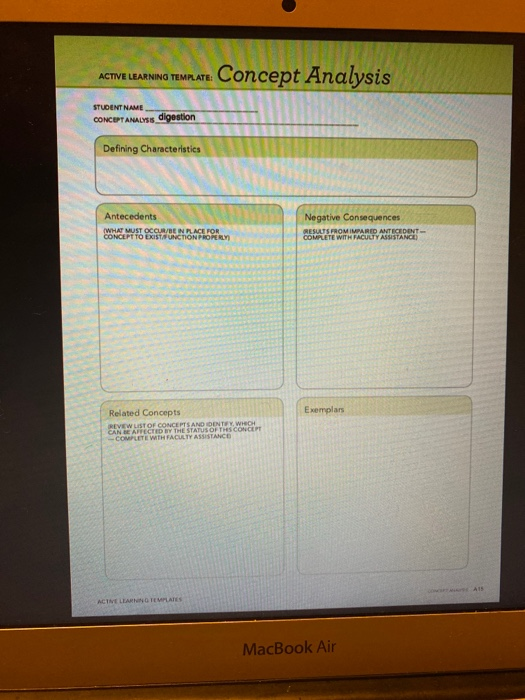 Solved ACTIVE LEARNING TEMPLATE: Concept Analysis STUDENT | Chegg.com
