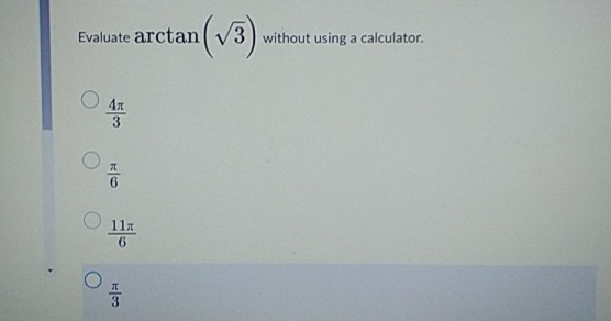 Solved Evaluate arctan(32) ﻿without using a | Chegg.com