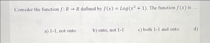 Solved Consider the function f:R→R defined by | Chegg.com