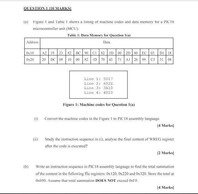 help OUESTION MARKS(a) Figure 1 and Table 1 shows | Chegg.com help OUESTION MARKS(a) Figure 1 and Table 1 shows | Chegg.com