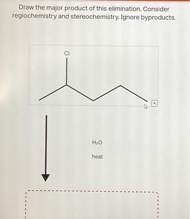 Solved Draw the major product of this elimination. Consider | Chegg.com