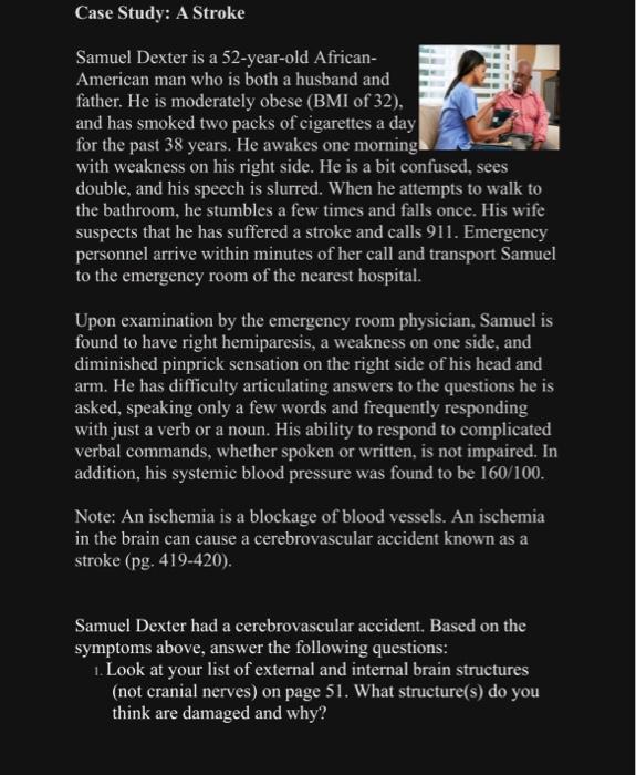 Samuel Dexter is a 52-year-old AfricanAmerican man | Chegg.com