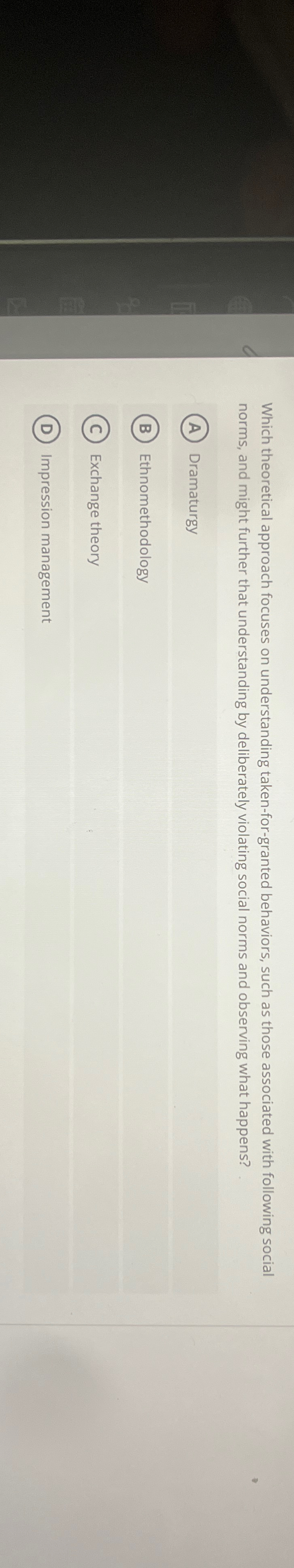 Solved Which theoretical approach focuses on understanding | Chegg.com