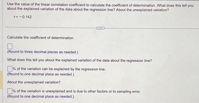 Solved Use the value of the linear correlation coefficient | Chegg.com