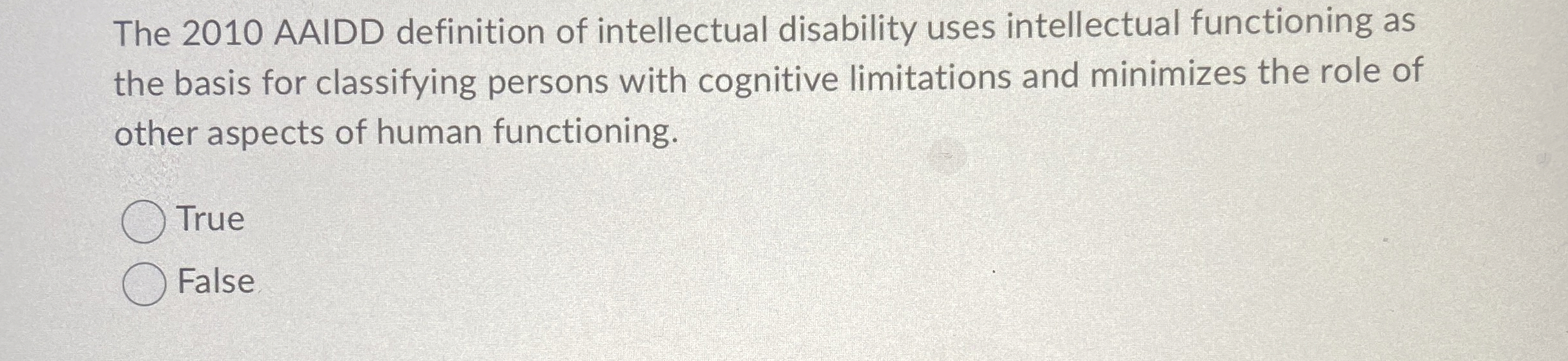 Solved The 2010 ﻿AAIDD definition of intellectual disability | Chegg.com