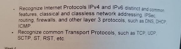 Solved Recognize Internet Protocols IPv4 ﻿and IPv6 ﻿distinct | Chegg.com