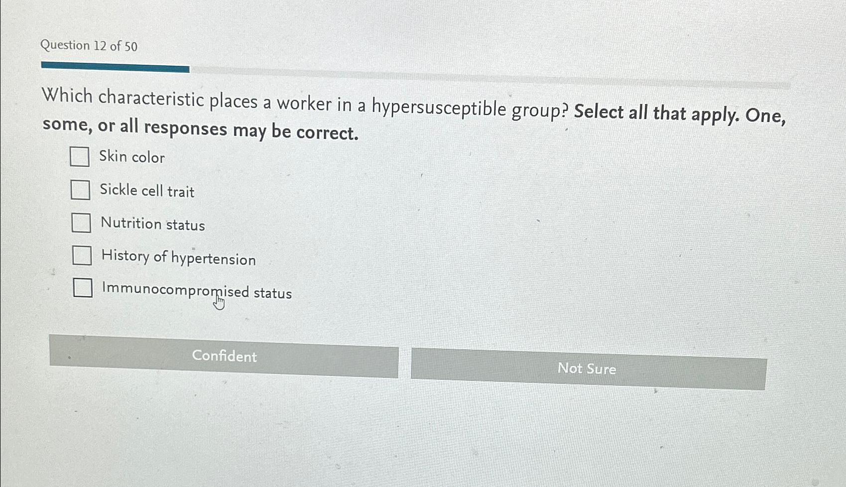Solved Question 12 ﻿of 50Which characteristic places a | Chegg.com