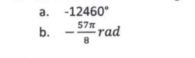 Solved 1. Plot the following angles in the Cartesian plane | Chegg.com