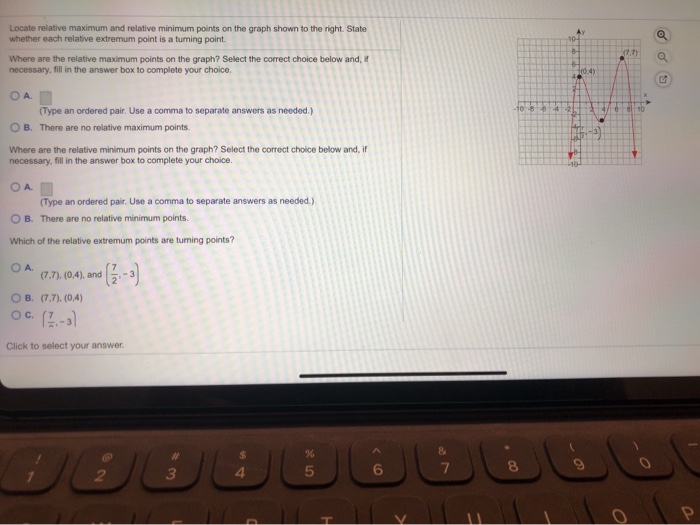 Solved Locate relative maximum and relative minimum points | Chegg.com Solved Locate relative maximum and relative minimum points | Chegg.com