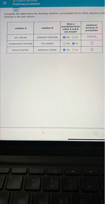 Solved Complete the table below by deciding whether a | Chegg.com