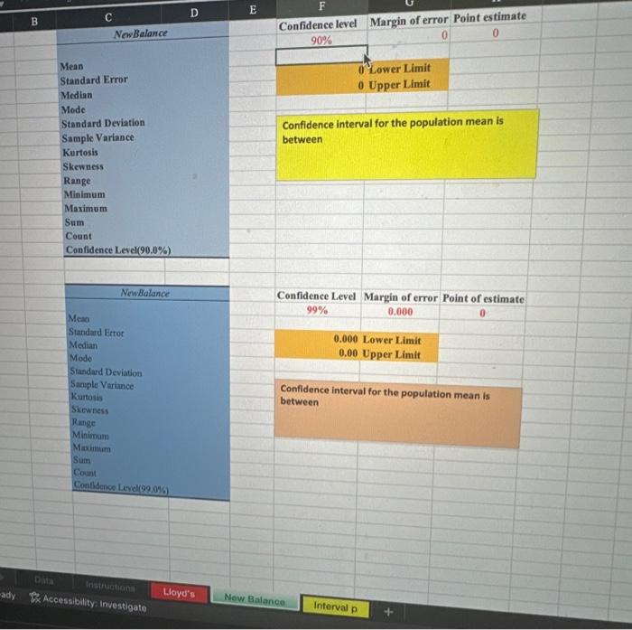 B Mean Standard Error Median Mode Standard Deviation | Chegg.com