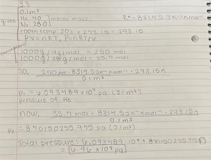 Solved Units: I completed problem 3.2 below. I know that I | Chegg.com