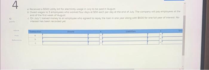 Solved Required: For each of the following transactions for | Chegg.com