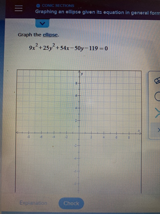 Solved 0 CONIC SECTIONS Graphing an ellipse given its | Chegg.com