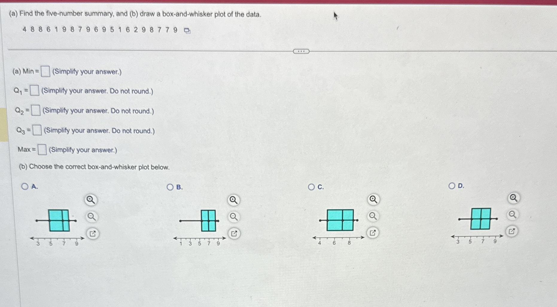 Solved (a) ﻿Find the five-number summary, and (b) ﻿draw a | Chegg.com