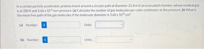 Solved In a certain particle accelerator, protons travel | Chegg.com