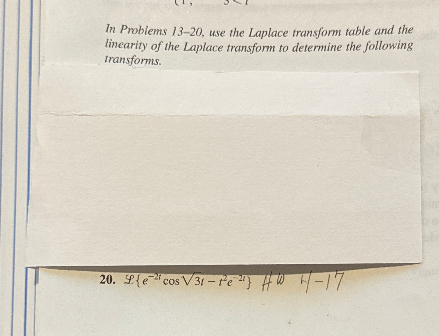 Solved In Problems 13 20 ﻿use The Laplace Transform Table 2064