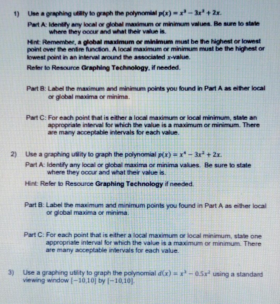 Preview Assignment 18BC All question 1a,b,c 2 a,b,c | Chegg.com