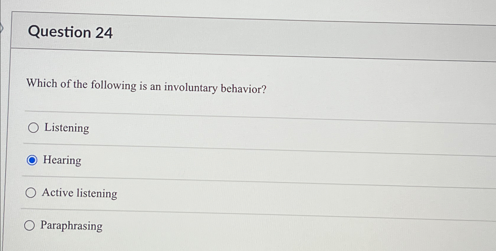 Solved Question 24Which of the following is an involuntary | Chegg.com
