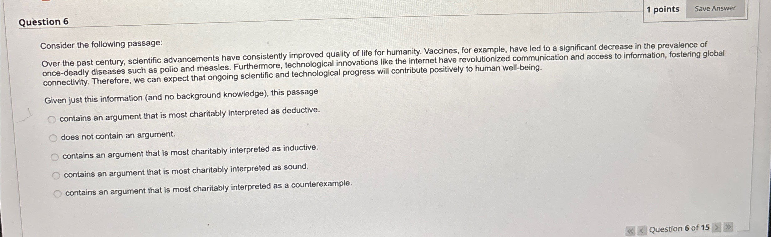 Solved Question 61 ﻿pointsConsider the following | Chegg.com