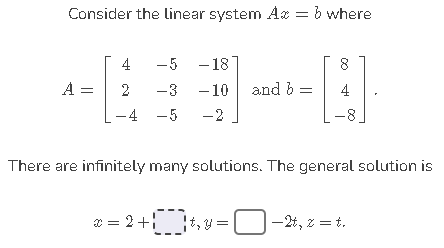 Solved Consider the linear system Ax=b | Chegg.com