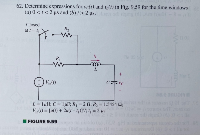 Solved 62. Determine expressions for vc(t) and iz(t) in Fig. | Chegg.com