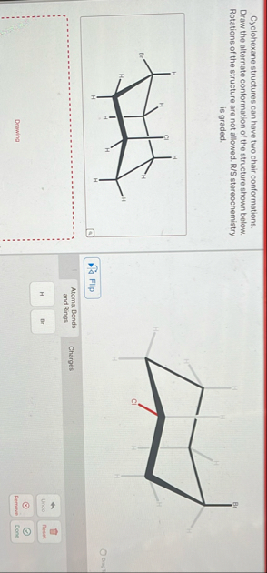 Solved Cyclohexane structures can have two chair | Chegg.com