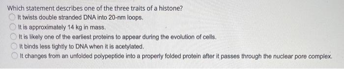 Solved Which statement describes one of the three traits of | Chegg.com