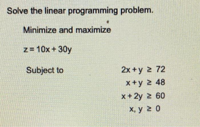 Solved a)what is the MIMIMUM value of Z?b)what are the | Chegg.com
