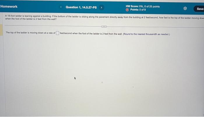 Solved A 18.−6ot laddor is leaning against a buiding if the | Chegg.com