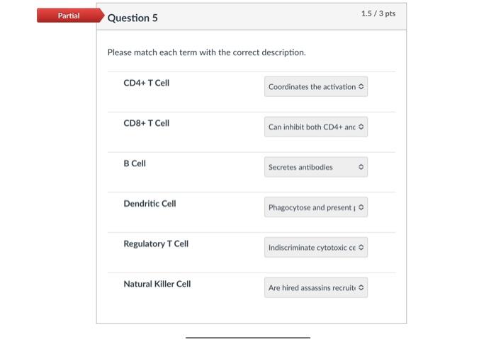 Solved Please match each term with the correct description. | Chegg.com