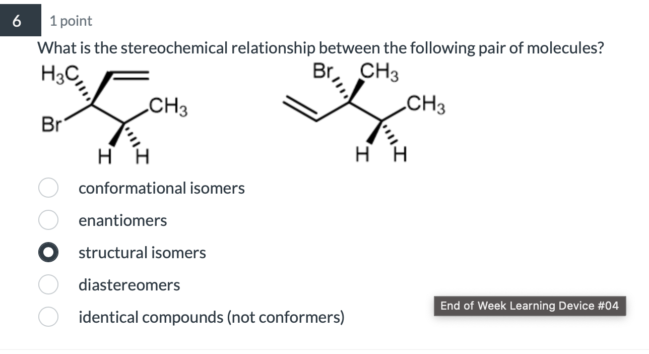 Solved What is the stereochemical relationship between the | Chegg.com