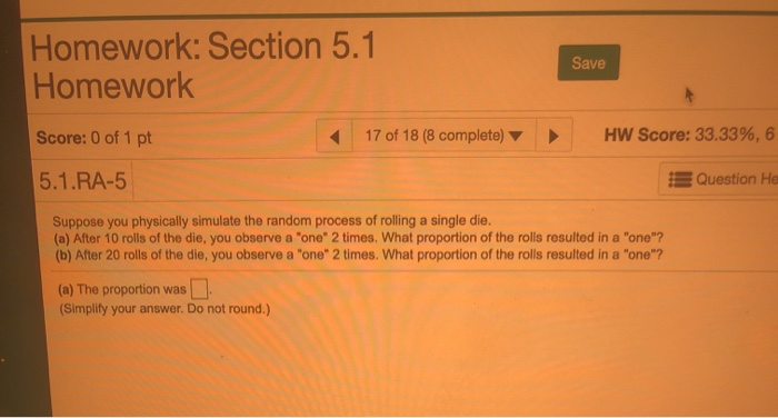 Solved Homework Section 5 1 Homework Save Score 0 Of 1 Pt